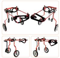 China Adjustable Pet Dog Wheelchair for Hind Legs XS S M L Aluminum Frame Wear Resistant for sale