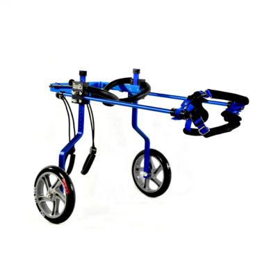 China Adjustable Dog Wheelchair for Hind Legs 8 Sizes Lightweight Aluminum Frame Mute PU Wheels Pet Mobility Aid for sale