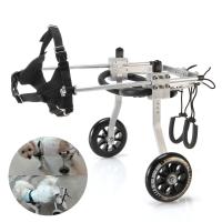 China Zoopollo Aviation Aluminum Small Pet Dog Wheelchair for Handicapped Dogs 8 Sizes Adjustable for sale
