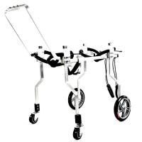 China Adjustable 4 Wheel Pet Dog Wheelchair for Hind Leg Rehabilitation Training 7 Sizes for sale