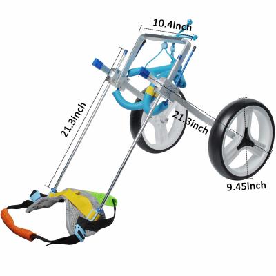 China Adjustable Dog Wheelchair for Hind Legs 16-20.5 inch Small Pet Mobility Aid for sale