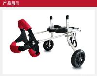 China Zoopollo Aviation Aluminum Rear Support Dog Wheelchair Easy Assembly 2 Wheel Pet Mobility Aid for sale