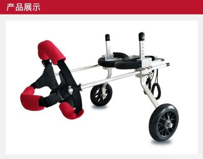 China Zoopollo Aviation Aluminum Rear Support Dog Wheelchair Easy Assembly 2 Wheel Pet Mobility Aid for sale