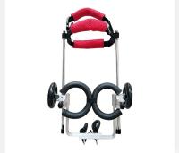 China Zoopollo Aviation Aluminum Rear Support Dog Wheelchair Easy Assembly 2 Wheel Pet Mobility Aid for sale