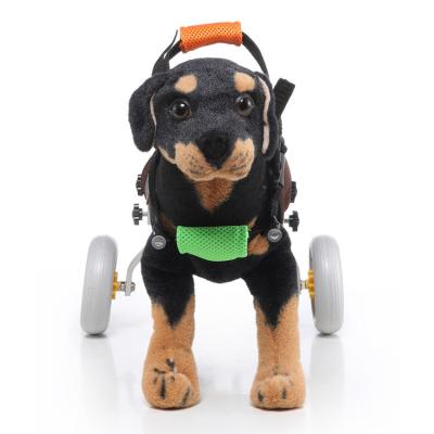 China Pet Dog Wheelchair for Back Legs Folding Lightweight Aluminum Alloy 1.16kg Support 4-9kg for sale