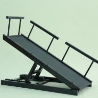 China Non Slip Foldable Dog Bed Ramp with Rails Paw Friendly Adjustable 25-50cm for Dogs up to 90lbs for sale