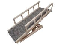 China Zoopollo 4 Height Adjustable Foldable Dog Ramp for Car Bed 60 cm Max Height for sale