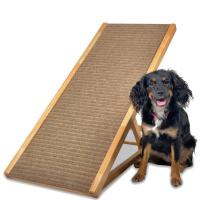 China Zoopollo Wooden Folding Pet Ramp Anti Slip for Couch Bed Car 110 lbs Capacity 4 Adjustable Heights for sale