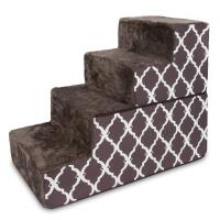 China Zoopollo 16 Inch Wide Nonslip Foam Pet Steps 3 Step 4 Step Dog Stairs for High Beds Sofa for sale