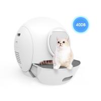 China Fully Enclosed Auto Scooping Self Cleaning Cat Litter Box UV Disinfection DC12V 5L for sale