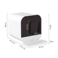 China PP PMMA Enclosed Automatic Self Cleaning Litter Box for kitty rabbits 12kg for sale