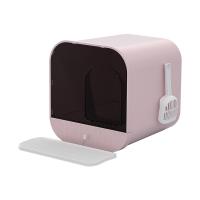 China PP PMMA Enclosed Automatic Self Cleaning Litter Box for kitty rabbits 12kg for sale