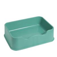 China OEM All Open Top Cat Litter Box 3L Square Oval Cat Sand Basin for sale