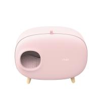 China Foldable Self Cleaning Cat Litter Box ABS 64x45x44cm Waterproof Splash Proof Closed Drawer for sale
