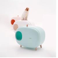 China Foldable Self Cleaning Cat Litter Box ABS 64x45x44cm Waterproof Splash Proof Closed Drawer for sale