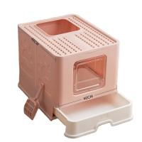 China Foldable Sifting Litter Box With Lid Drawer Structure 2.8kg Lightweight for sale