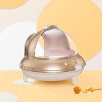 China Dismountable Spaceship Cat Litter Box Totally Enclosed With Door for sale