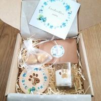 China Forget Me Not Pet Bereavement Gift Box 6.5x6.5x2.5 Inch Comfort Keepsake for sale