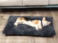 China Removable Non Slip Faux Fur Dog Mat Plush Orthopedic Dog Mattress 30x20 Inch for sale