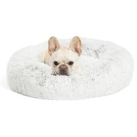 China Washable Donut Cat Dog Bed Calming Plush Cuddler 8 Sizes 50-120cm for Pets 5-45kg for sale