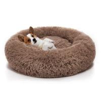 China Washable Donut Cat Dog Bed Calming Plush Cuddler 8 Sizes 50-120cm for Pets 5-45kg for sale