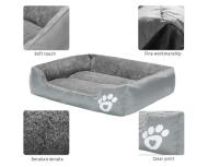 China Plush Puppy Crate Cushion Mat Bed Mildew Proof 12-18cm Height Dog Mattress Bed Calming Dog Bed for sale