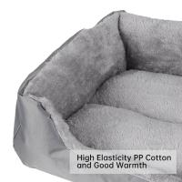 China Plush Puppy Crate Cushion Mat Bed Mildew Proof 12-18cm Height Dog Mattress Bed Calming Dog Bed for sale