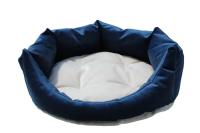 China French Bulldog Calming Pet Bed with Removable Cover Hypoallergenic Fiberfill Sizes S to XL for sale