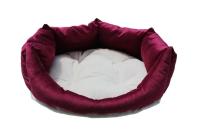 China French Bulldog Calming Pet Bed with Removable Cover Hypoallergenic Fiberfill Sizes S to XL for sale