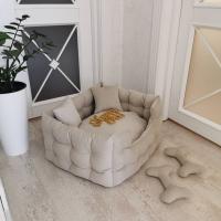 China Large Luxury Orthopedic Dog Sofa Bed Non Toxic Moth Proof Pet Mattress 80x60cm for sale