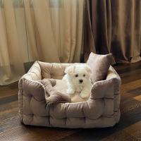 China Large Luxury Orthopedic Dog Sofa Bed Non Toxic Moth Proof Pet Mattress 80x60cm for sale