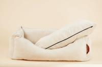 China Orthopedic Dog Bed with Removable Cover and High Sides for Small to Large Dogs 60x50 cm to 110x90 cm for sale