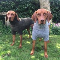 China Custom OEM ODM Soft Durable Faux Sherpa Fleece Dog Coats With Legs 8 Colors for sale