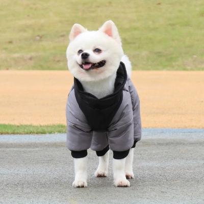 China Thick Dog Jacket Winter Coat with Harness Reflective Strip Waterproof 6 Sizes S to 3XL for sale