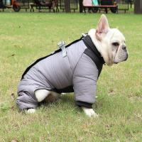 China Thick Dog Jacket Winter Coat with Harness Reflective Strip Waterproof 6 Sizes S to 3XL for sale