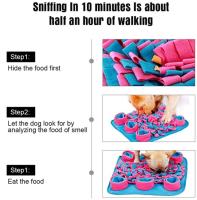 China Cotton Rope Snuffle Mat for Dogs Nosework Feeding Puzzle Enrichment Toy Small Medium Large 60x40cm for sale