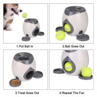 China Automatic Tennis Ball Launcher for Dogs 18x18.5cm Interactive Camping Pet Toy for sale