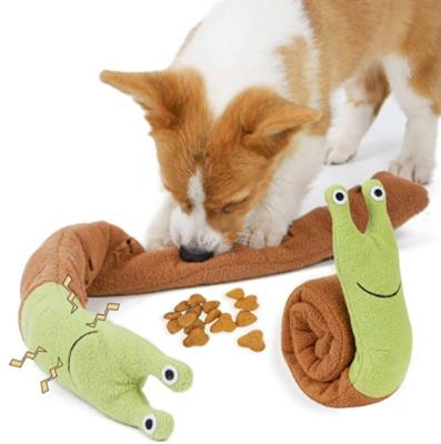 China Dog Nosework Training Snail Snuffle Mat Toy Reducing Anxiety Interactive Pet Activity Mat 30x30cm for sale