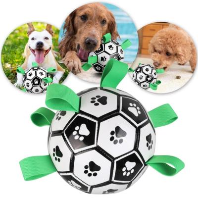 China 15cm TPU Dog Football Chew Toy Bite Resistant Interactive Pet Toy for Outdoor Training for sale