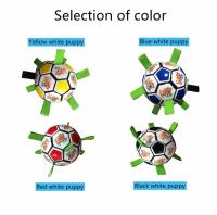 China 15cm TPU Dog Football Chew Toy Bite Resistant Interactive Pet Toy for Outdoor Training for sale