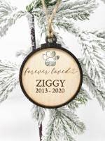 China Personalized Pet Memorial Ornament Baltic Birch Wood Layered 3D Custom Dog Cat for sale