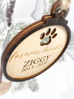 China Personalized Pet Memorial Ornament Baltic Birch Wood Layered 3D Custom Dog Cat for sale