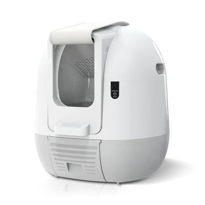 China Fully Enclosed Self Cleaning Smart Litter Box Zoopollo Electronic Pet Products for sale