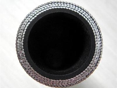 China Black Wrapped 16mm EN856 4SP 4SH Wire Spiral Hydraulic Hose for sale