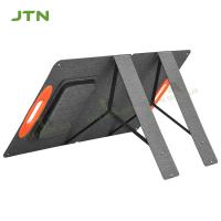 China Outdoor Camping 2*USB QC3.0 DC Type C Charger Mono Portable Solar Folding Bag 60W Foldable Solar Panel for sale