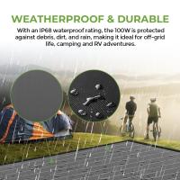 China Flexible Sunpower 100w Portable Solar Panel Charger For RV Power Station MONO Cell for sale