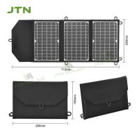 China Customized Outdoor Camping ETFE 21W Foldable Solar Charger Folding Portable Solar Panels With USB Port for sale