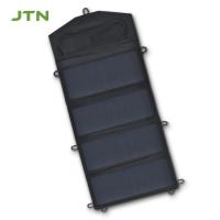 China Waterproof Portable Sunpower Solar Panel Charger 28W Foldable Fabric For Camping for sale