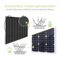 China Marine Lightweight Rigid Solar Panels Semi Flexible Solar Modules 70W 110W 160W for sale