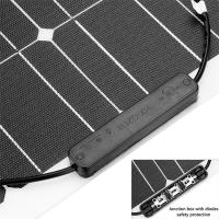 China Marine Lightweight Rigid Solar Panels Semi Flexible Solar Modules 70W 110W 160W for sale